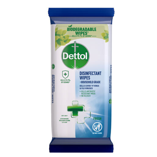 Dettol Disinfectant Wipes Fresh Household Grade 45 Pack – Direct ...