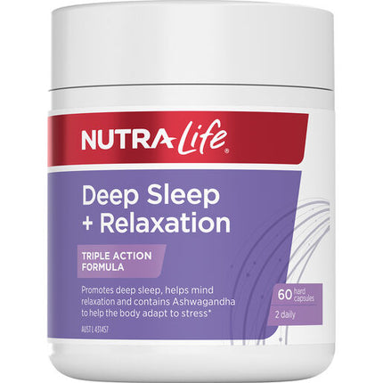 Nutra-Life Deep Sleep + Relaxation 60 Capsules – Direct Chemist Outlet ...
