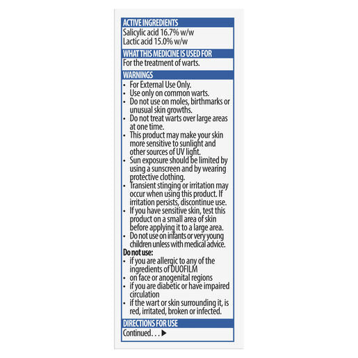 Duofilm Wart Treatment Solution 15ml – Direct Chemist Outlet Online
